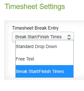 Configure Timesheet Breaks – Astute Payroll Help Centre